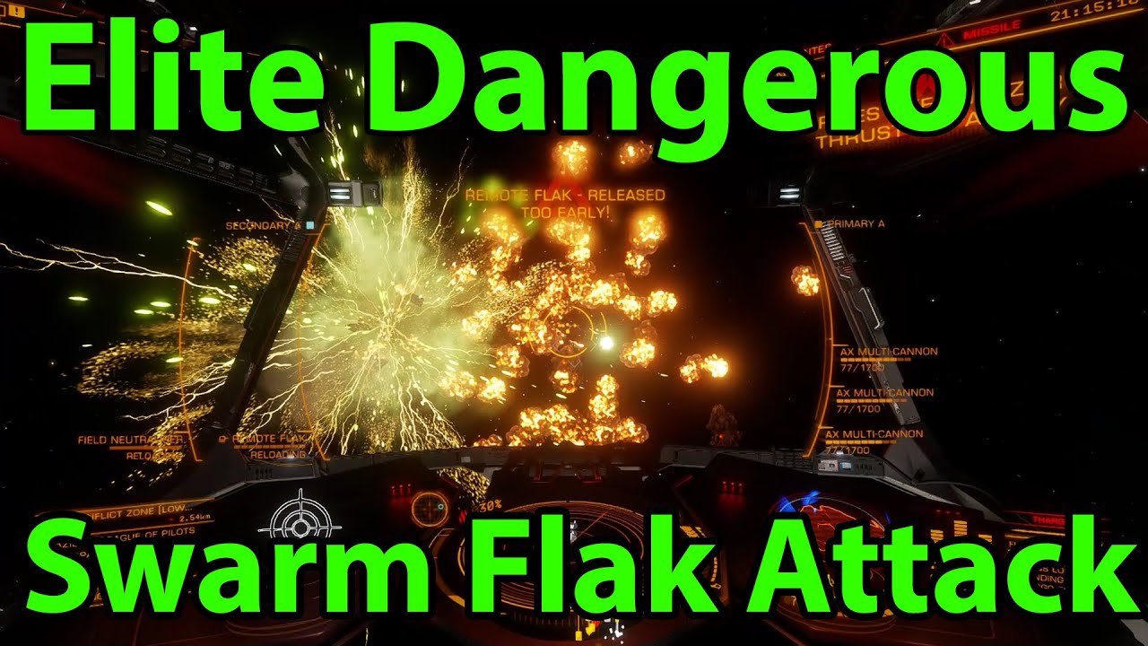 Elite Dangerous: Using Remote Flak to Attack Thargoid Swarms - YouTube