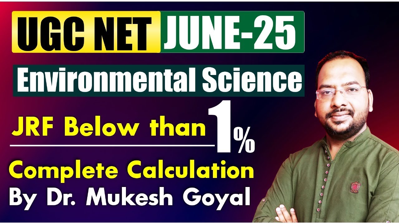 Environmental Science JRF Below than 1% , NET % Only PhD % II Dr ...