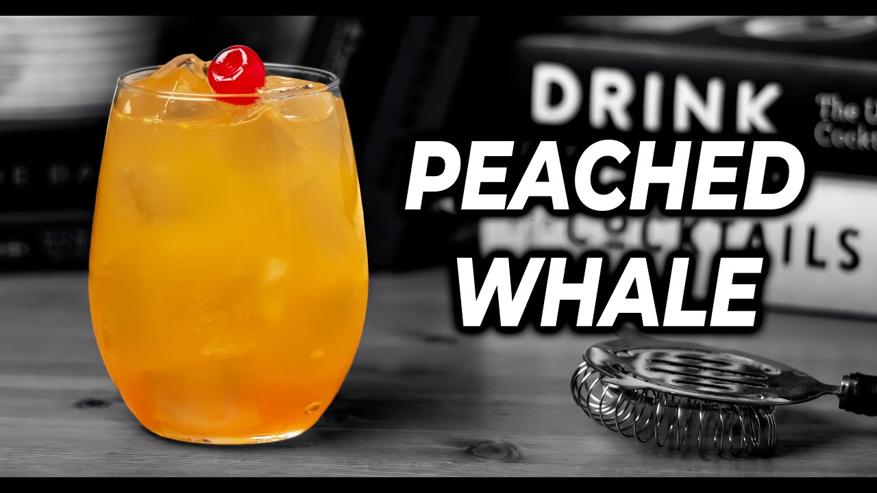 Peached Whale Cocktail Recipe | Booze On The Rocks - YouTube
