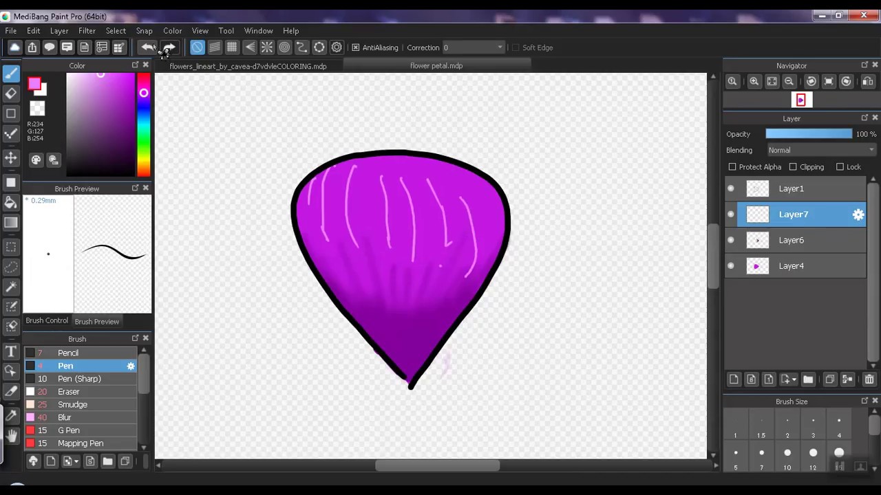 Shading/Highlighting a Flower Petal for Beginners - YouTube