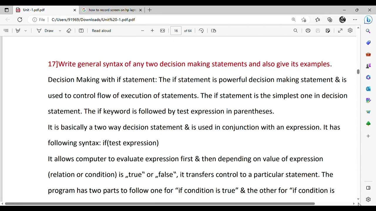 unite 1:Basic Syntactical constructs in Java #msbtestudymaterial - YouTube