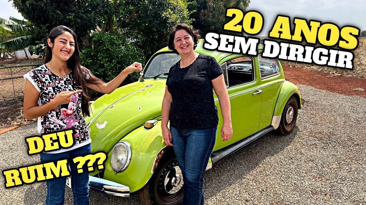 Minha MÃe Dirigiu Um Fusca Depois De 20 Anos Youtube