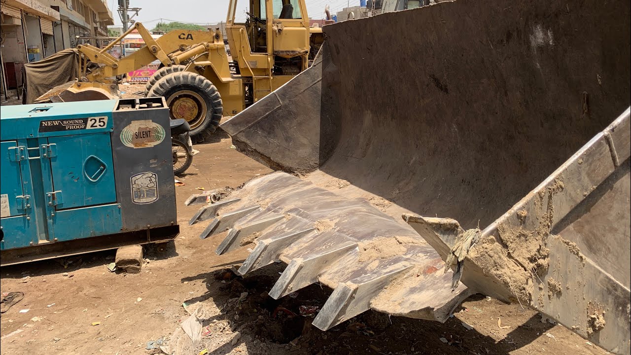 Repair extremely broken bucket catterpillar loader original condition # ...