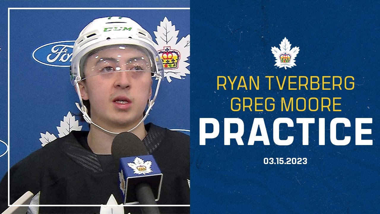Ryan Tverberg, Greg Moore | Toronto Marlies Practice | March 15, 2023 ...
