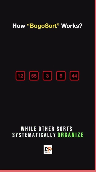 HOW BOGO SORT WORKS😨😨😨🔥🔥🤔🤔 #python #datascience #coding #techtraining - YouTube