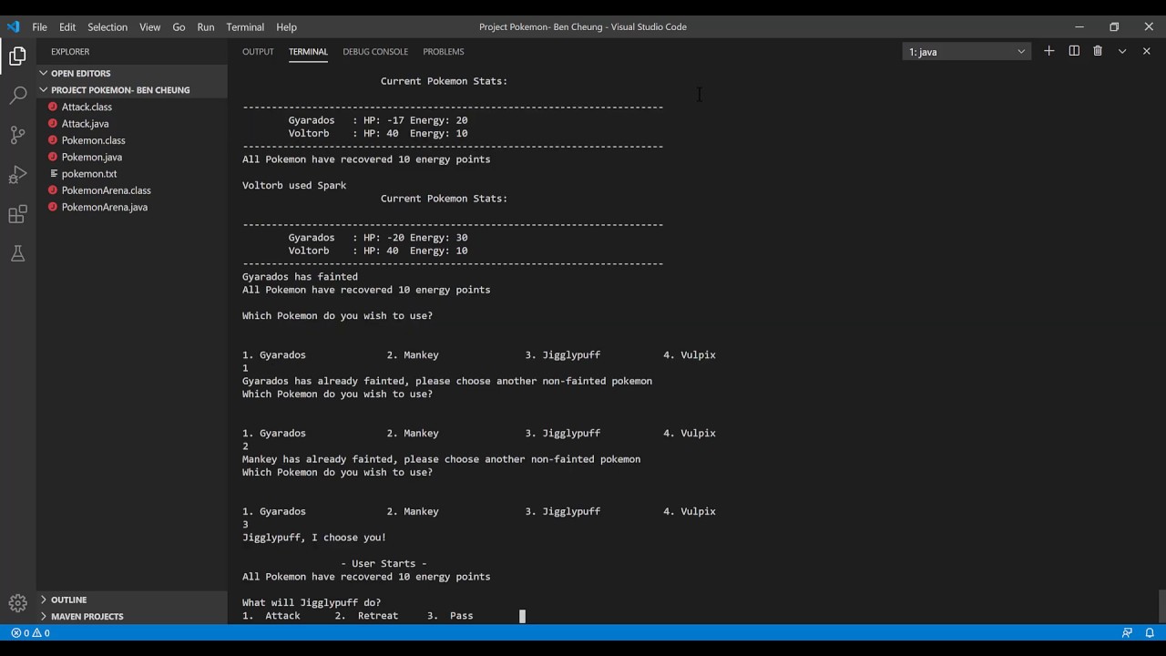 Pokemon Battle Arena Java - YouTube