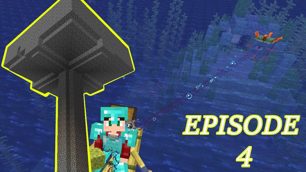Survival Adventure - 4 - Mob Farm and Ocean Monument! - YouTube