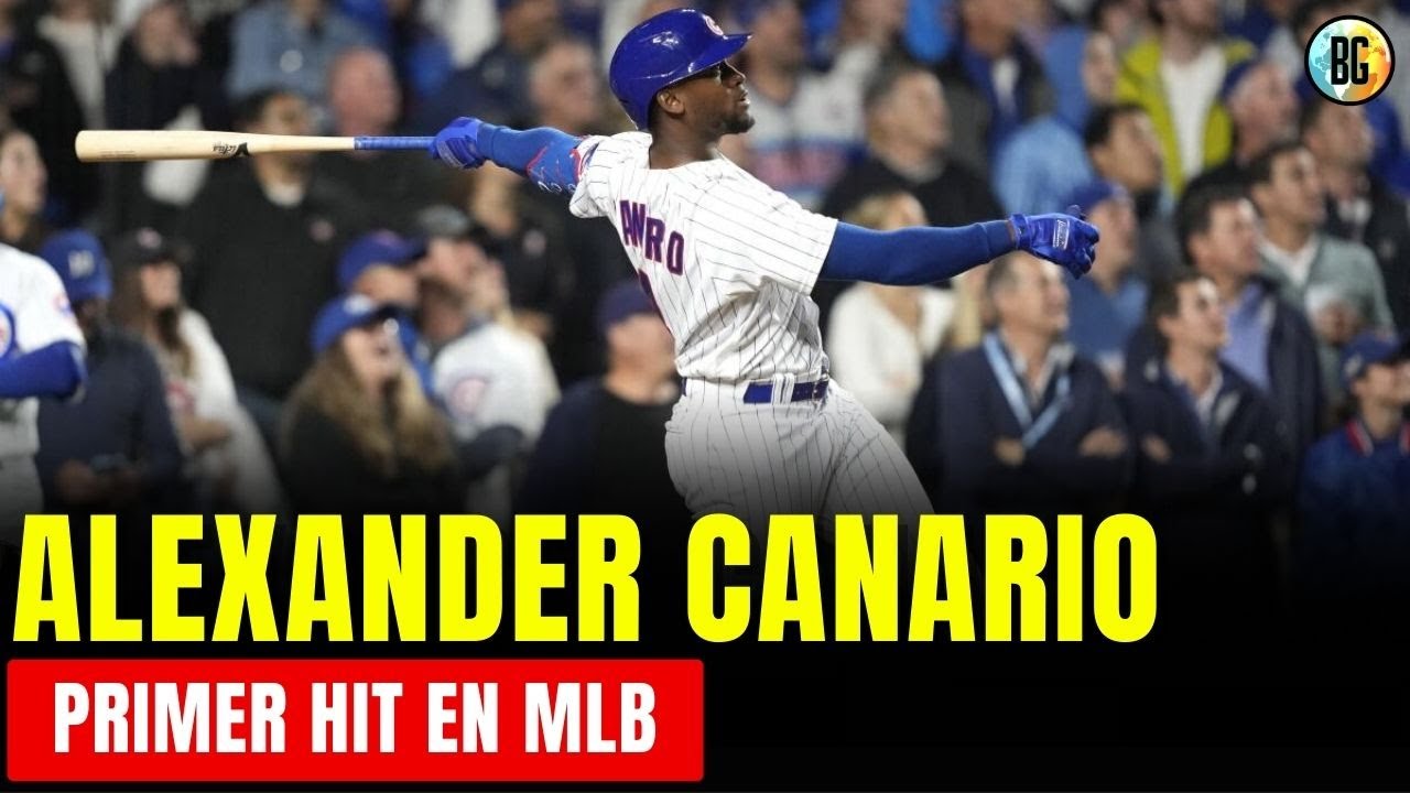 Alexander Canario PRIMER HIT en MLB | Béisbol Global - YouTube