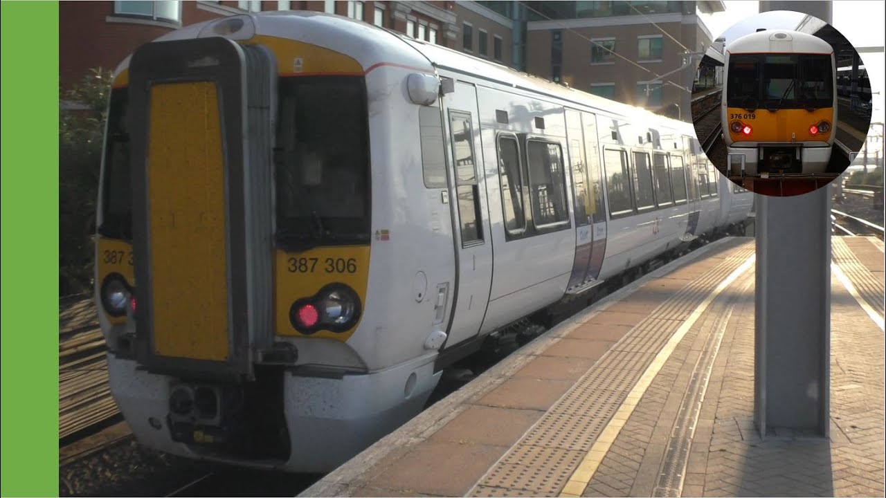 c2c Class 387 departs Reading - YouTube