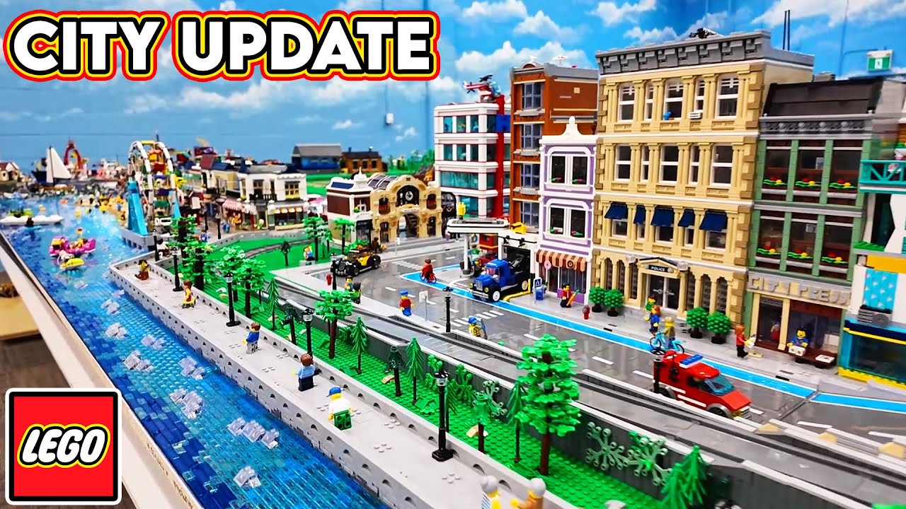 LEGO City Update! Placing the Brick Cross Train Station - YouTube