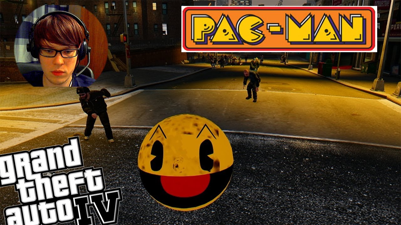GTA IV Pacman Mod + Zombie Mod - Pacman vs Zombie Apocalypse (+Webcam ...