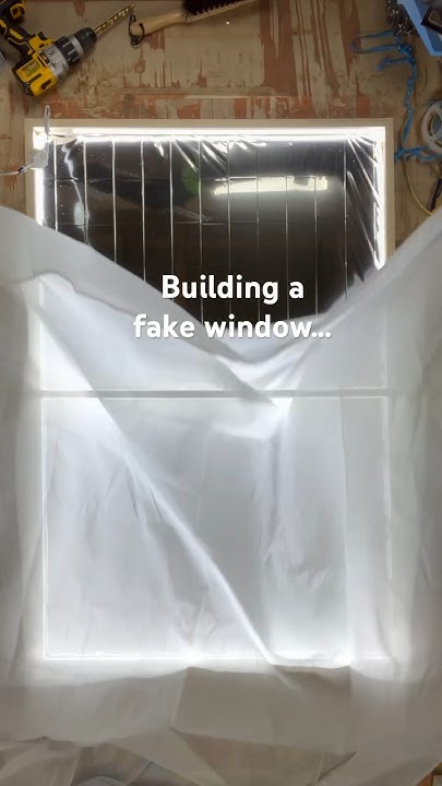 Building a fake window #diy #lighting - YouTube