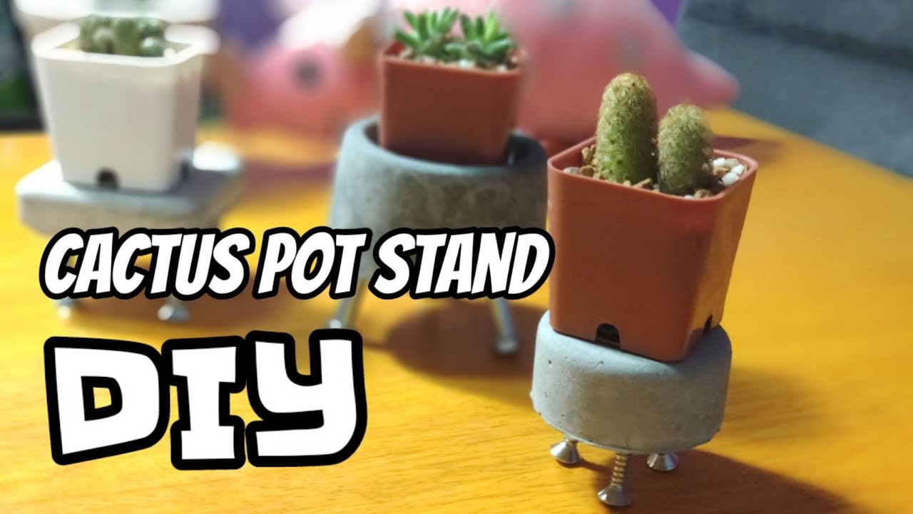 DIY | CEMENT CRAFT IDEAS | Make a Mini Stand for Cement Pot - YouTube