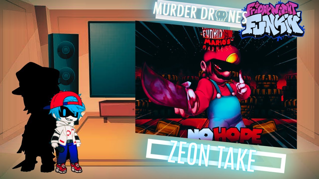 MD & FNF React - FNF Mario Madness V2 - No Hope Zeon's Take - Gacha ...