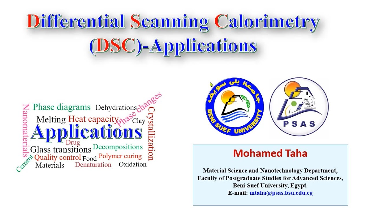 TA|14| Differential Scanning Calorimetry (DSC)-Applications - YouTube