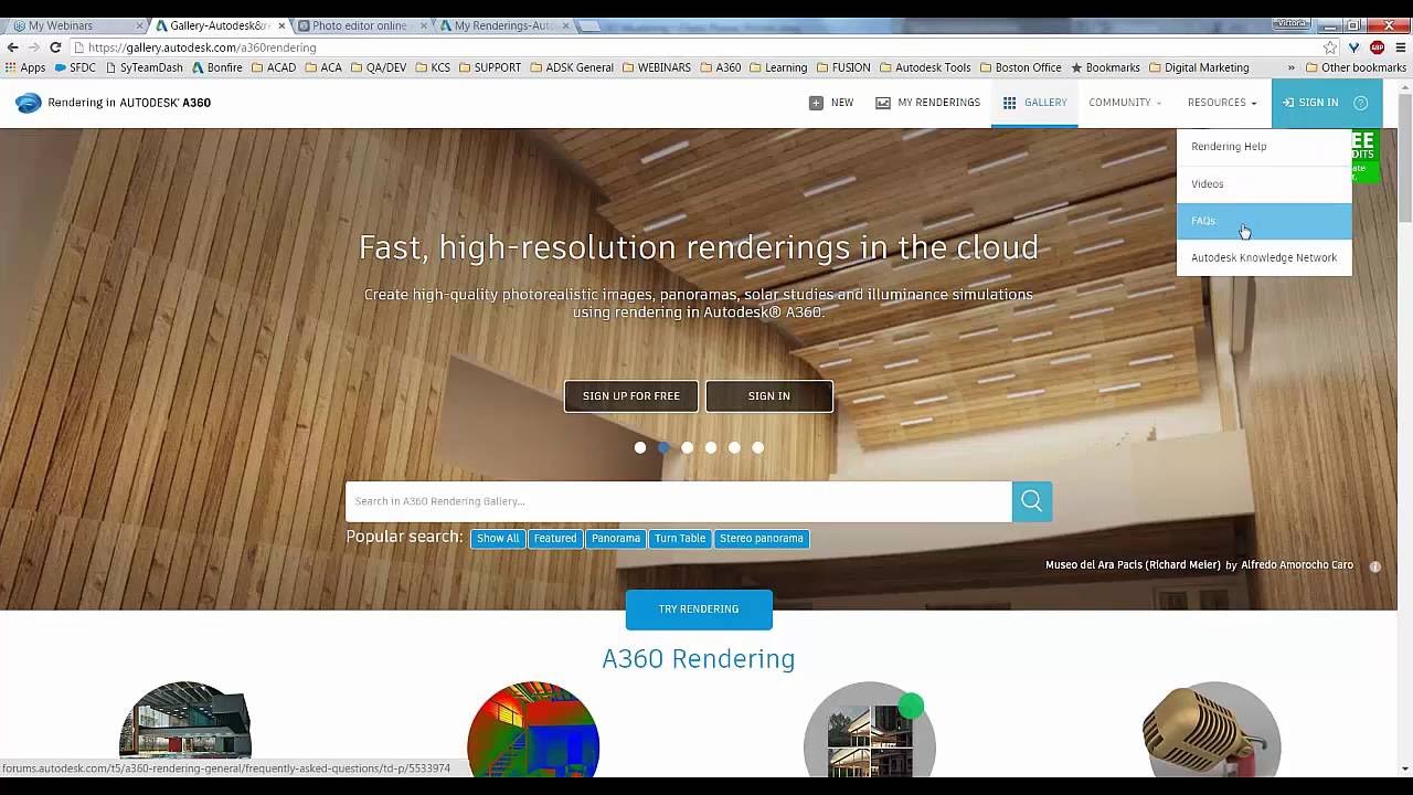 The 3rd Dimension: Cloud Rendering in AutoCAD 2017 - YouTube