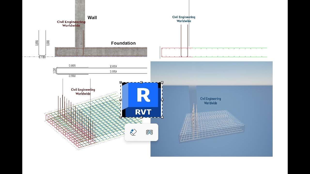 Raft Foundation Reinforcement in Revit | Detailed Modeling Tutorial ...