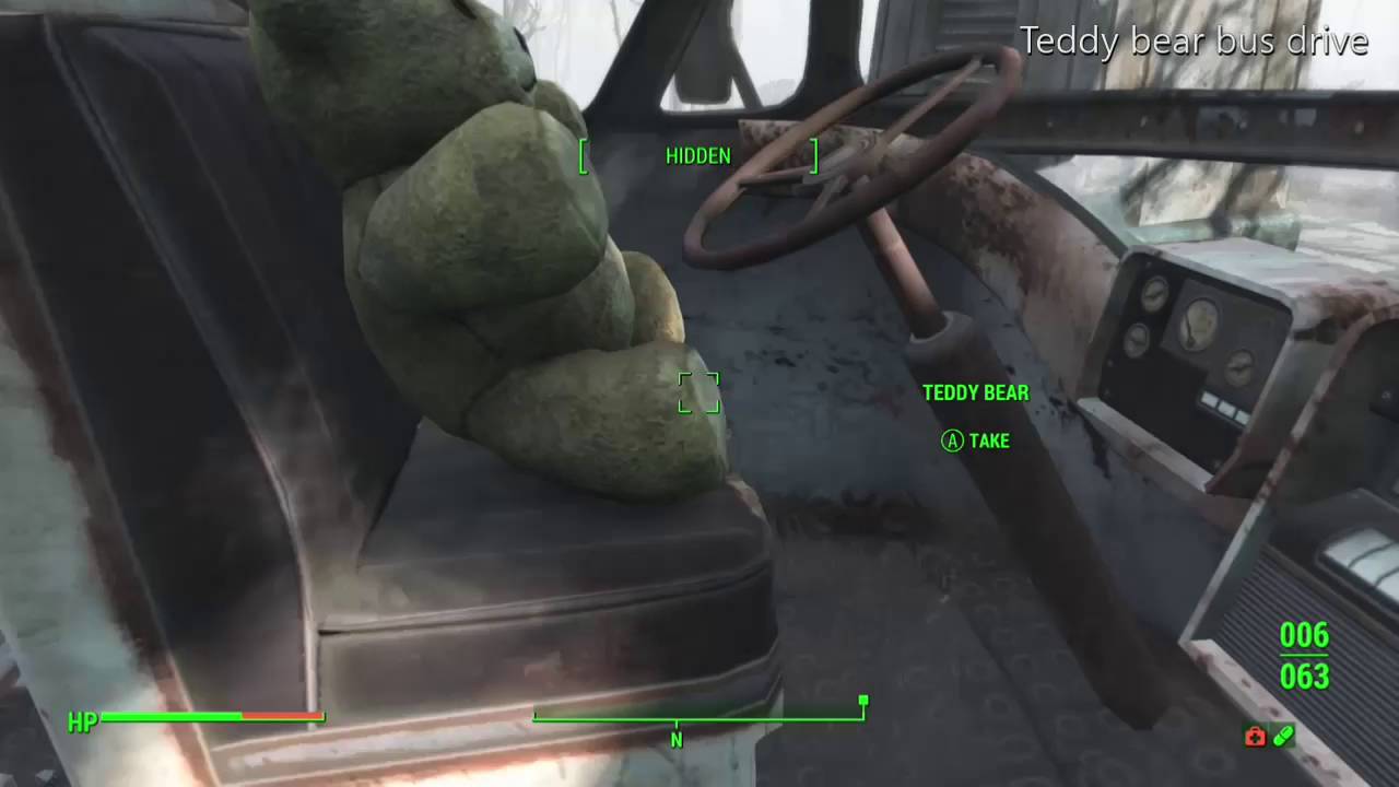 Fallout 4 Teddy bear bus driver - YouTube