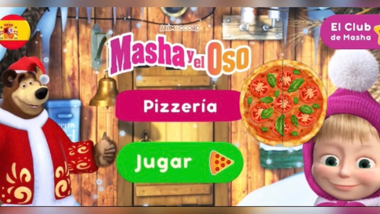MASHA Y EL OSO PIZZA NAVIDEÑA 🎄🐻🍕👧|AldeaChiquitinesplus - YouTube