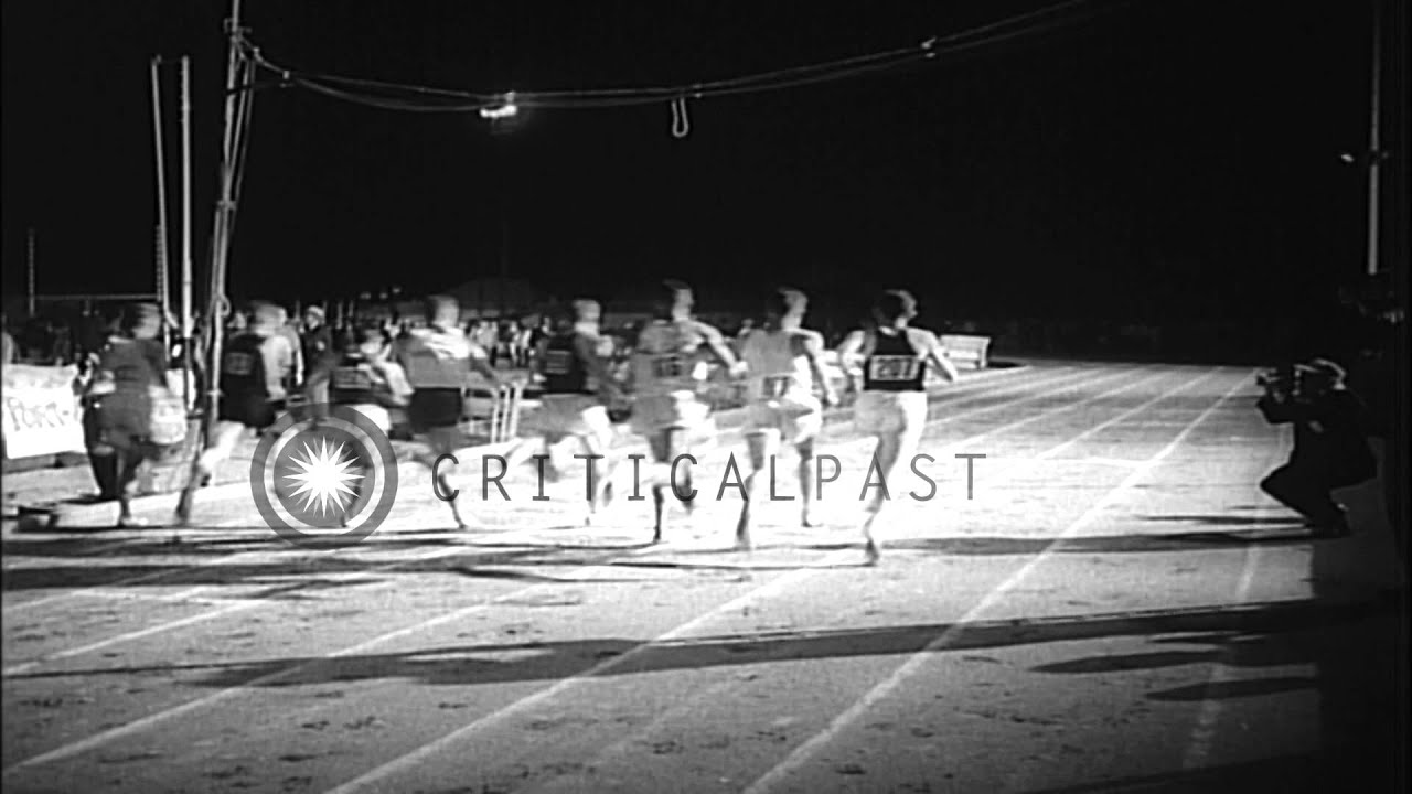 New Zealand's Peter Snell wins Mile Run at Compton, California. HD ...