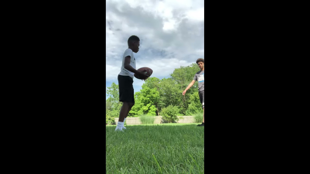 Backflip football catch on ground 😳 - YouTube