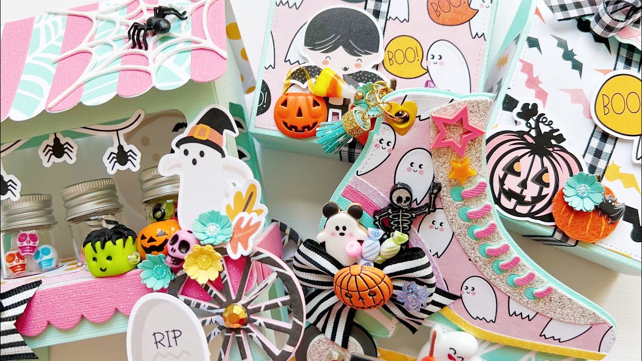 Halloween Crafting + Scrap Diva Designs - YouTube