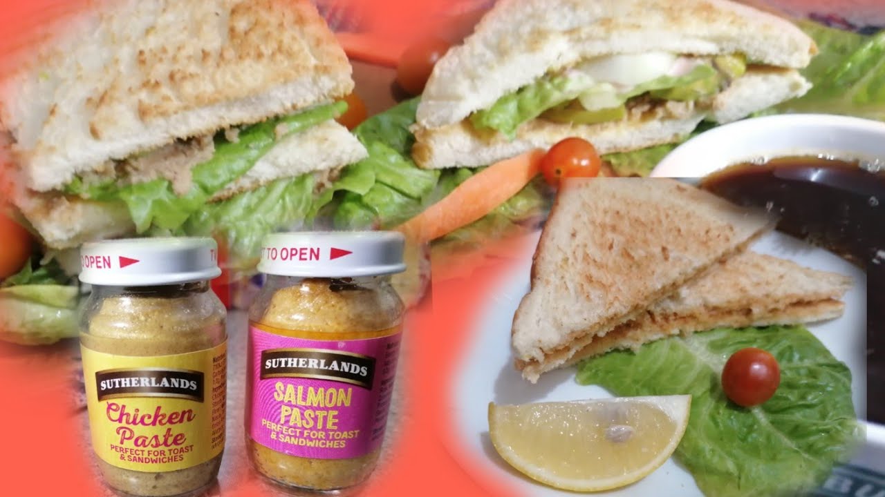 Chicken Paste & Salmon Paste Sandwiches Recipe / jazz cooking hour ...