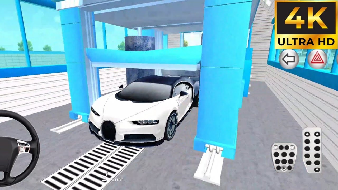 Washing Bugatti Shiron in 3D Car Parking Simulation - YouTube