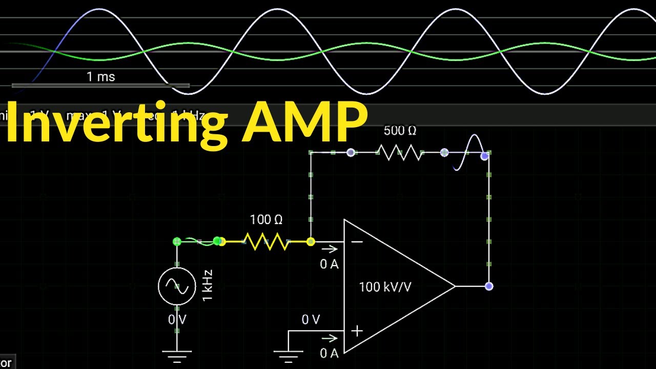 Inverting Amplifier using OP AMP | ETSolutions - YouTube