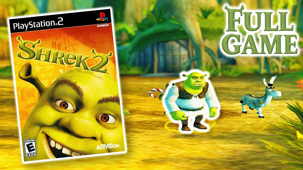 Shrek 2 (PS2 2004) Remastered 4K 60FPS Full Game Playthrough No ...