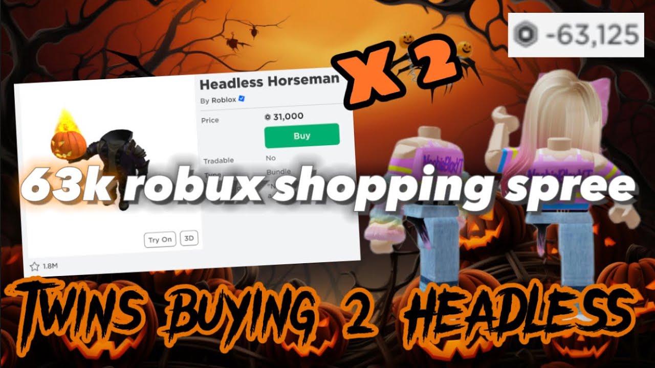 63k robux HALLOWEEN 🎃 SHOPPING SPREE - YouTube