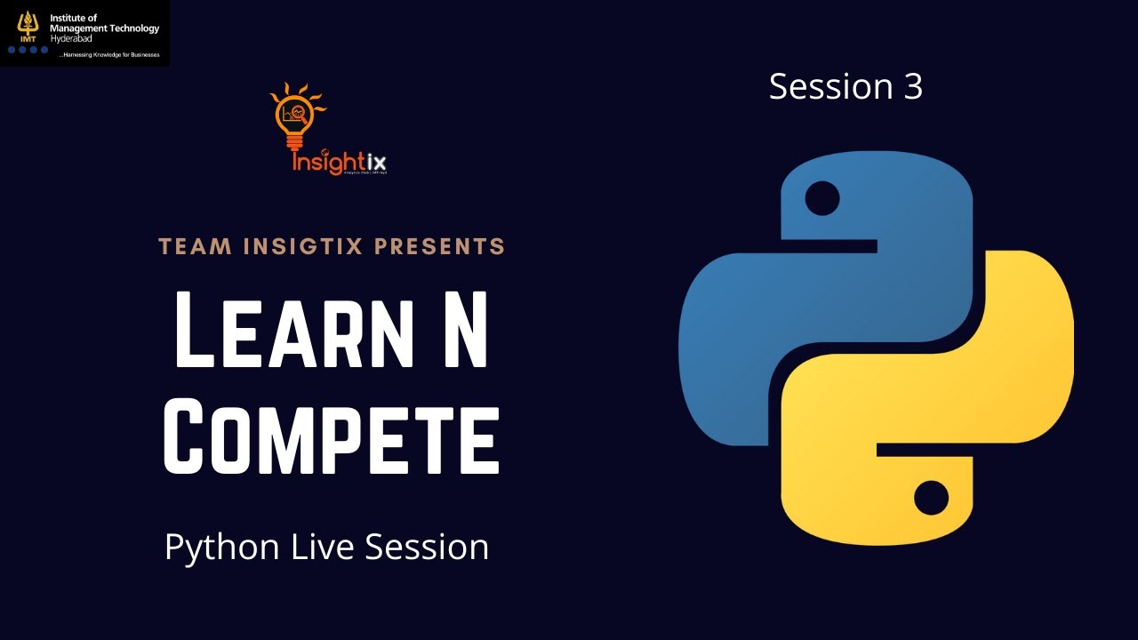 Python Session 3 - YouTube
