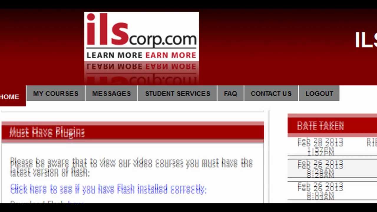 How to log in to your courses at ILScorp - YouTube