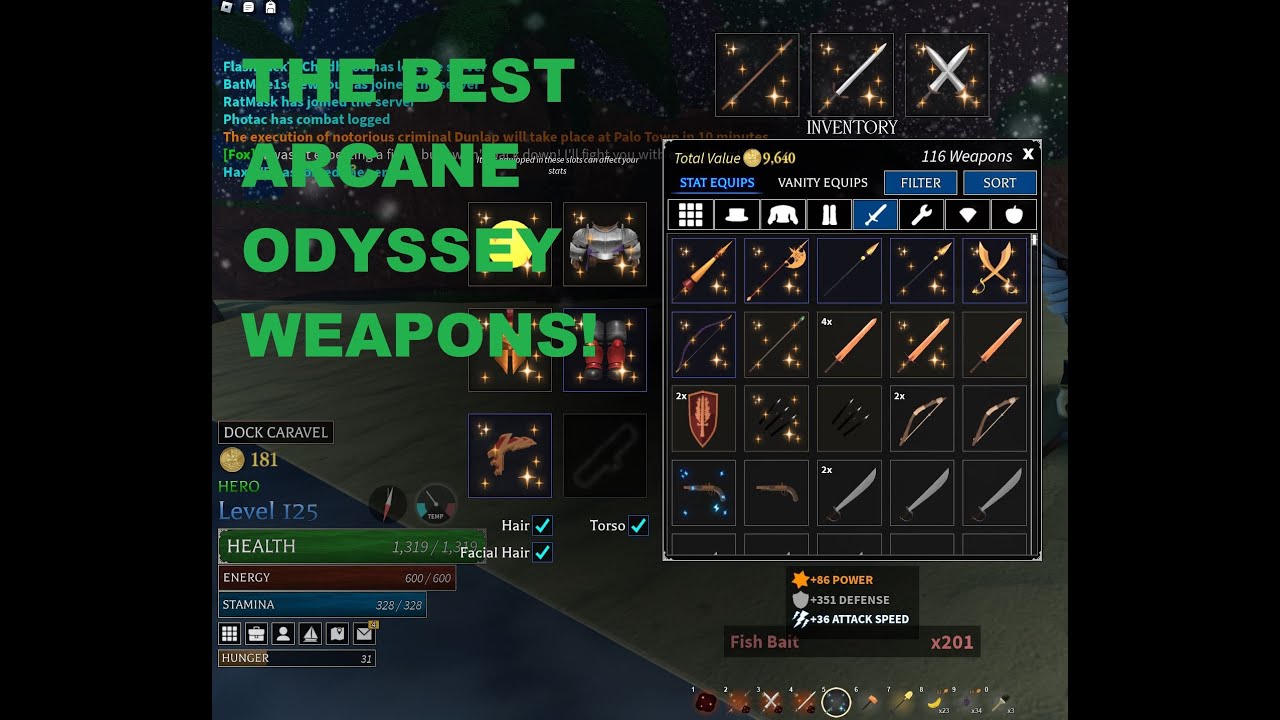 THE BEST WEAPONS FOR EVERY CLASS IN ARCANE ODYSSEY! - YouTube