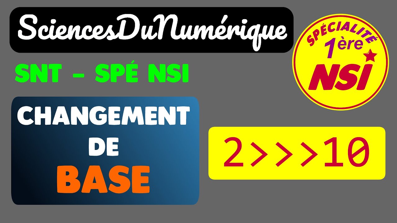 #102 COMMENT CONVERTIR UN NOMBRE DE LA BASE 2 VERS LA BASE 10 ? - YouTube
