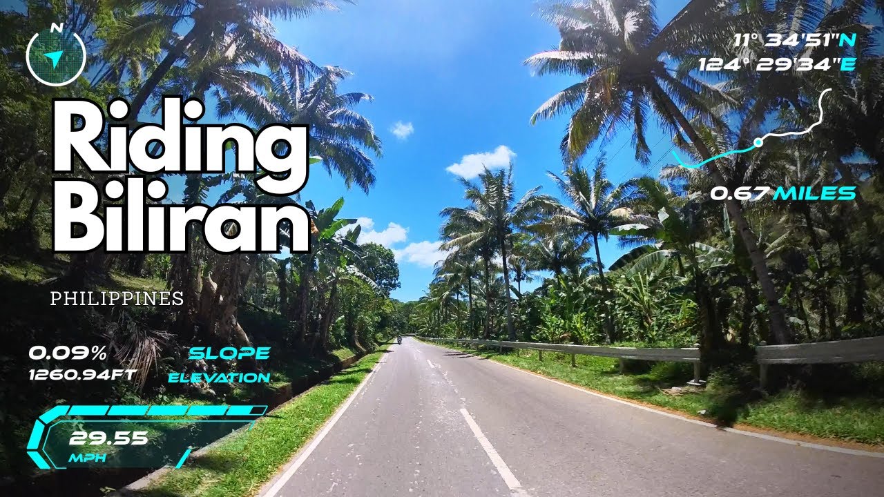Riding Biliran to Lovers Cave. The most scenic road I've ever been on ...