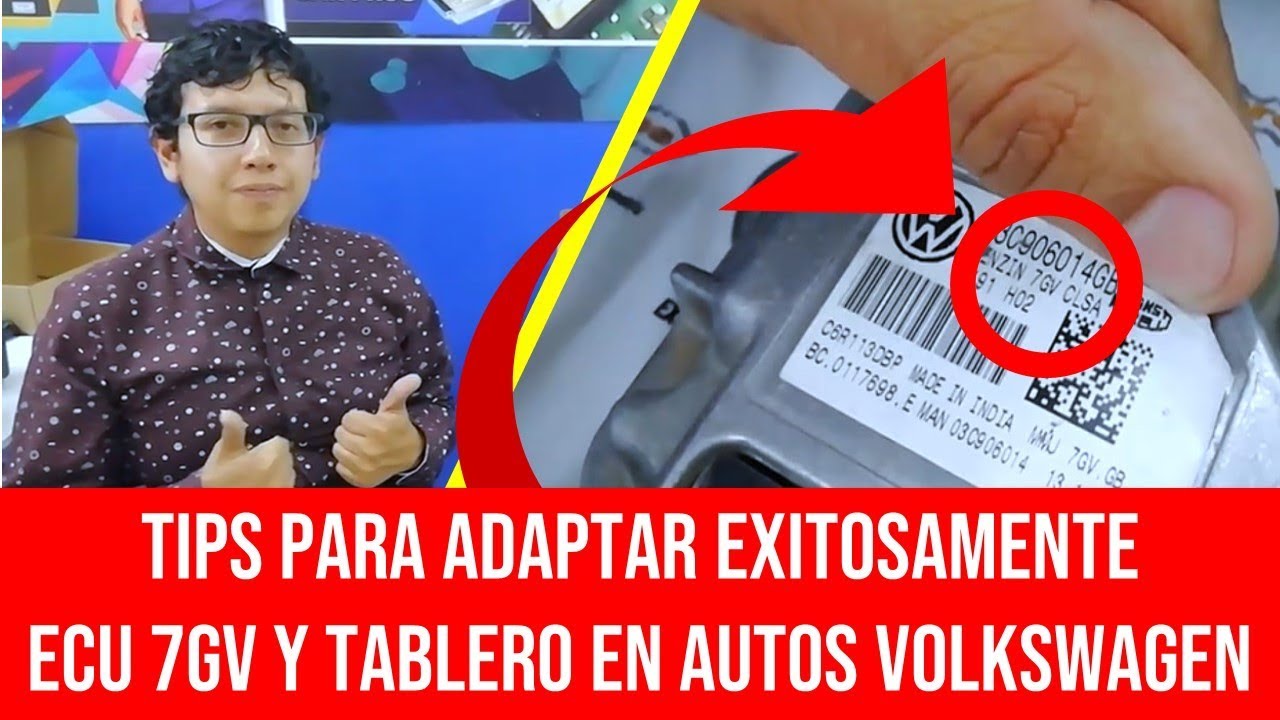🔆¿Cómo **ADAPTAR** ECU 7GV y Cuadro de instrumentos en Autos VOLKSWAGEN ...