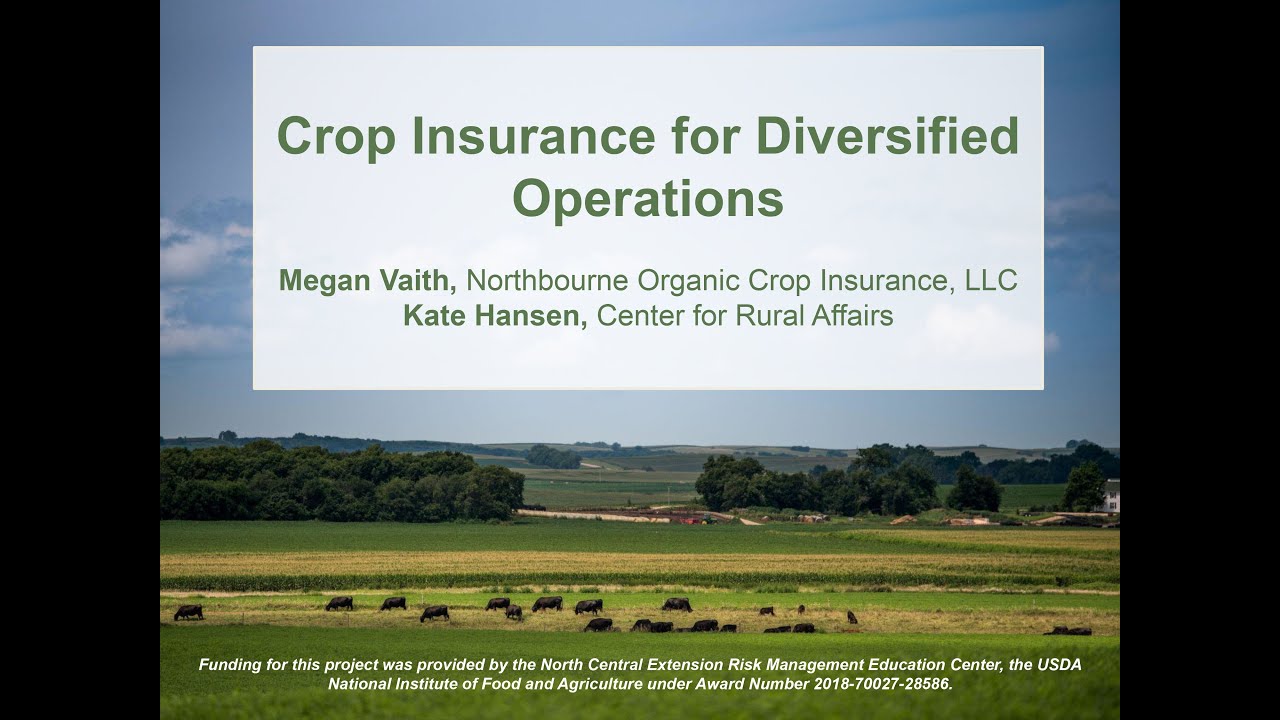 Crop Insurance for Diversified Operations - YouTube