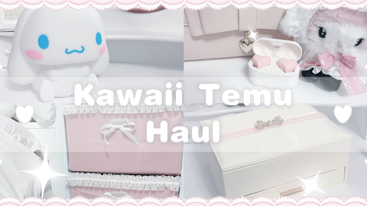Cute Temu Finds! 🤍Haul & Kawaii Room DIY ideas 💗 - YouTube