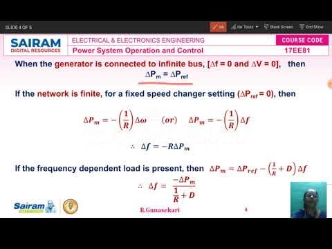 Lecture Video2_17EE81_Module-3_Steady State Performance of ALFC Loop_R.Gunasekari - YouTube