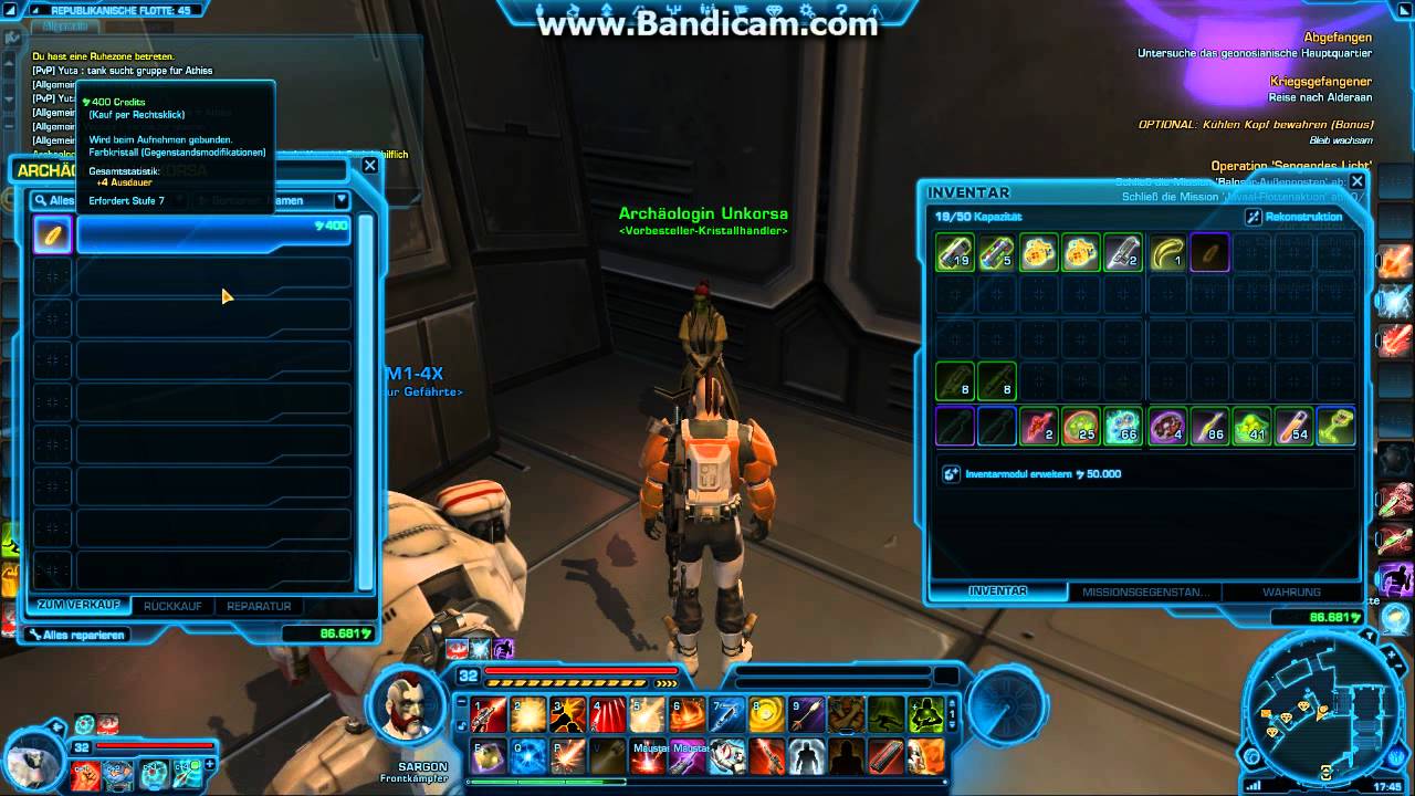 SWTOR Beta Gameplay - PreOrder Color Crystal - Vendor - YouTube