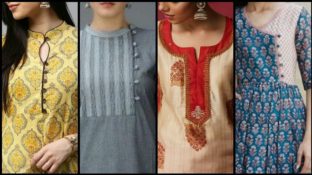 Most Beautiful Neckline Design/ 20 Simple & Easy kurti neck Design ...