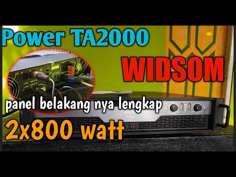 power wisdom TA2000 - YouTube