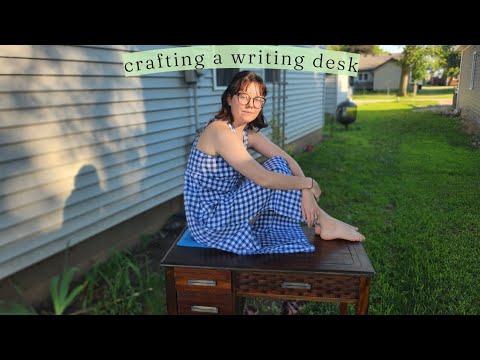 creating a perfectly cozy writing desk 👷‍♀️🌸 the summer diaries ep. 3 ...