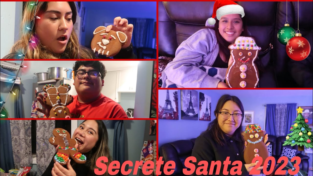Secret Santa Exchange!! (Baking & Decorating gingerbread cookies) - YouTube