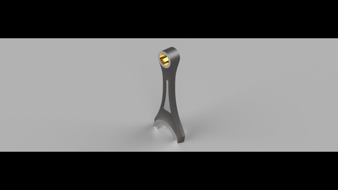 how to create connecting rod in fusion 360 part 3 - YouTube