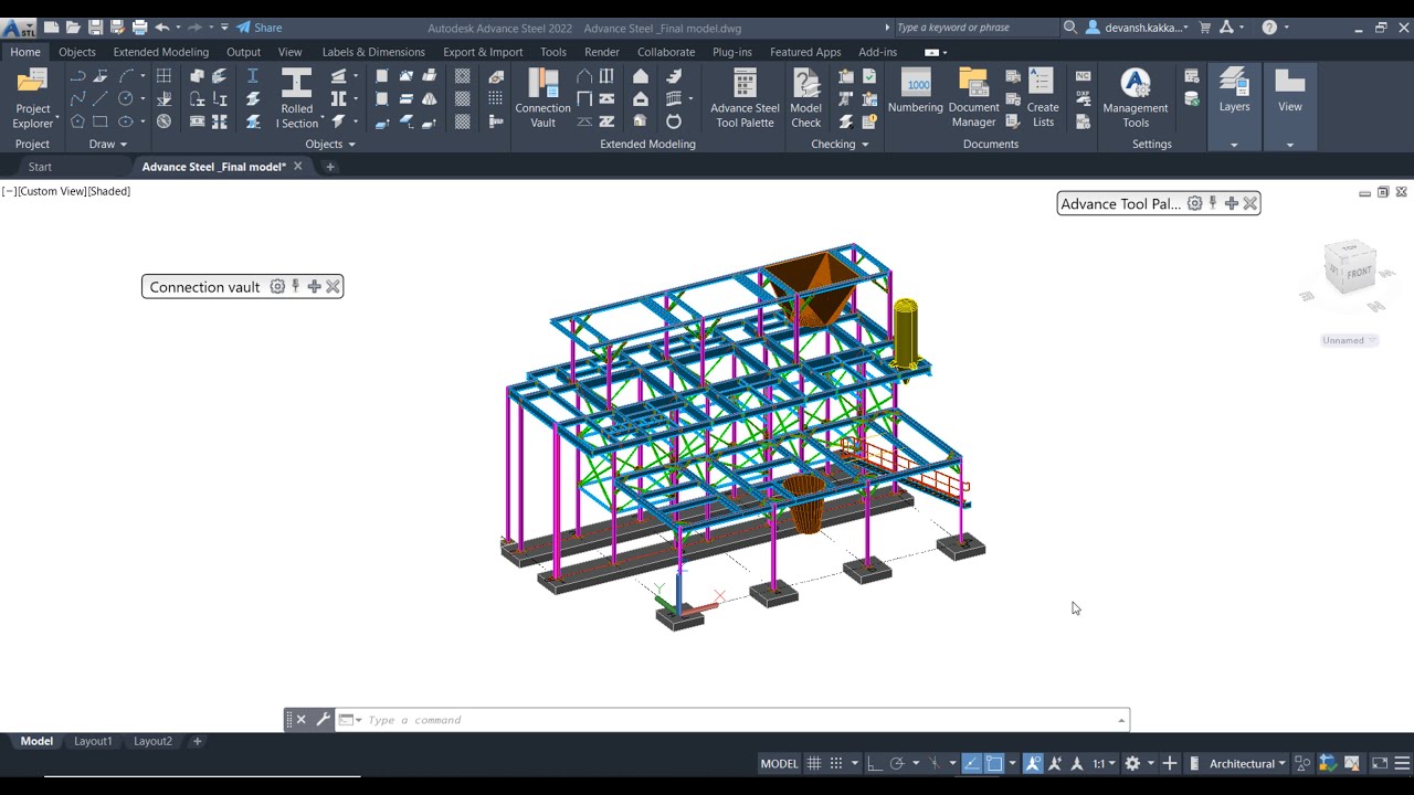 Robot Structural Analysis Uncovered - Part 10 - Advance Steel / RSA ...