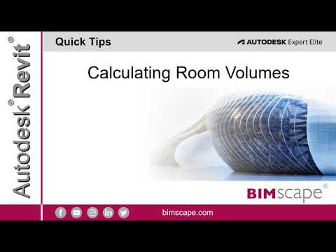 Autodesk Revit: Calculating Room Volumes - YouTube