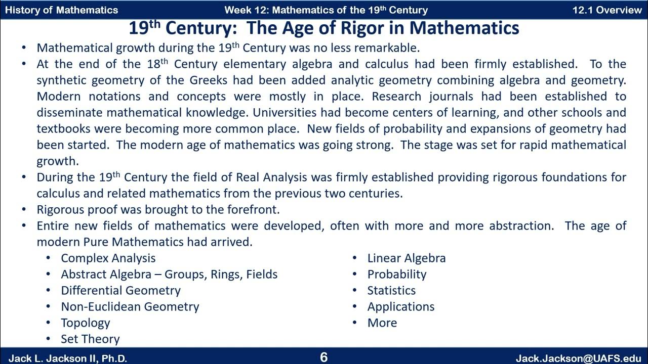 Math History 12 1 Overview Of 19th Century Mathematics YouTube math-history-12-1-overview-of-19th-century-mathematics-youtube