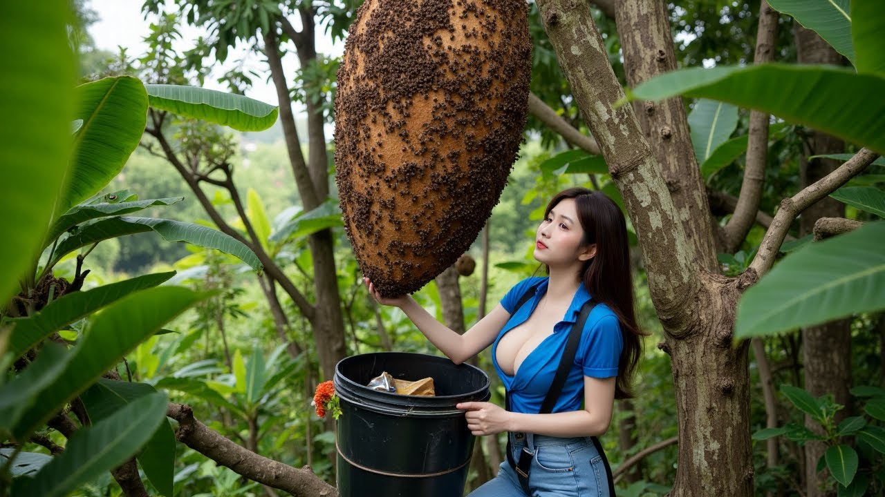 Conquering an Underground Bee Hive - YouTube